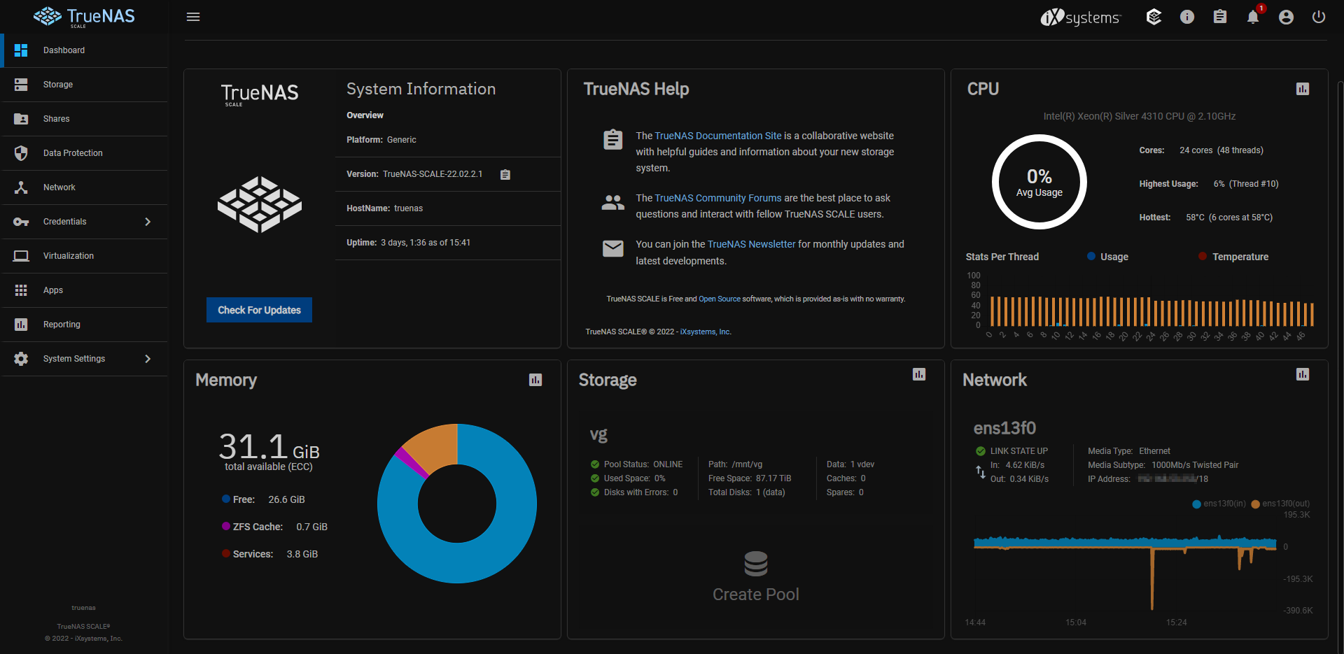 TrueNAS SCALE의 설치부터 활용까지
